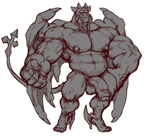 Rule 34 Gargoyle Gustos Humanoid Penis Male Male Only Muscular