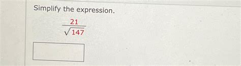 Solved Simplify The Expression Chegg Com