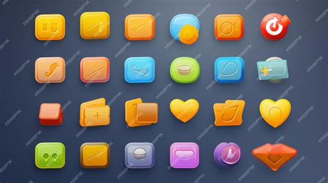 Premium Vector A Computer Screen With The Icons For The App