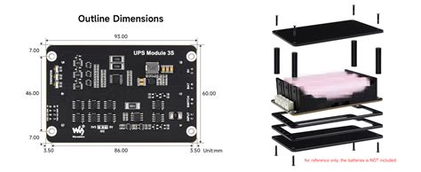 Waveshare Uninterruptible Power Supply Ups Module