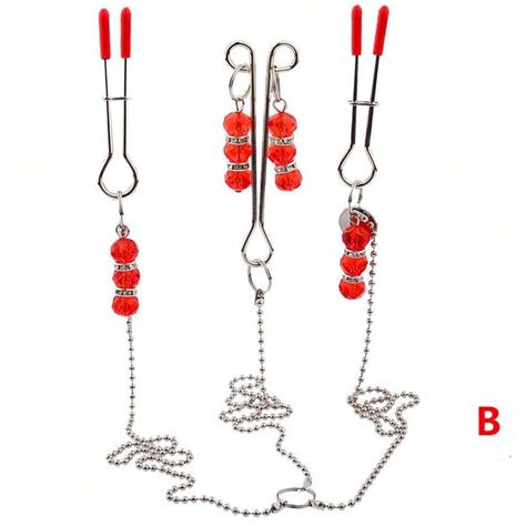 Nipple Clamps Adult Sex Toys With Gourd Weights Non Piercing Breast Clip Body Jewelry Rhinestone