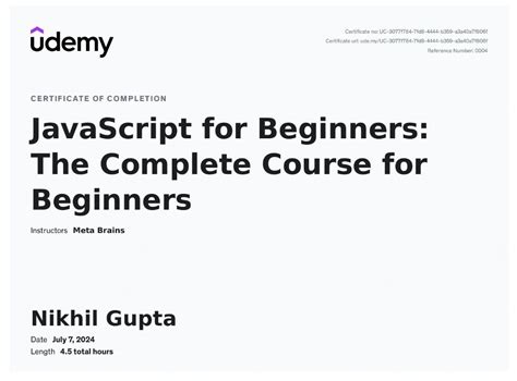 Nikhil Gupta On Linkedin Javascript Webdevelopment Certification Continuouslearning