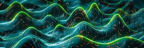 Premium Photo Network Waves Visualizing The Flow And Connectivity Of