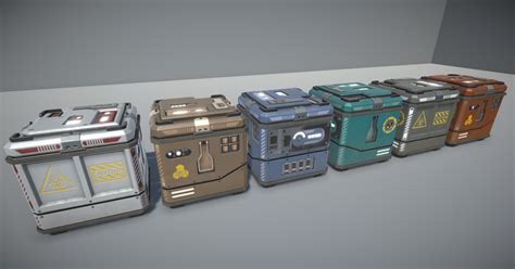 Sci Fi Props Box 3 3d Interior Unity Asset Store