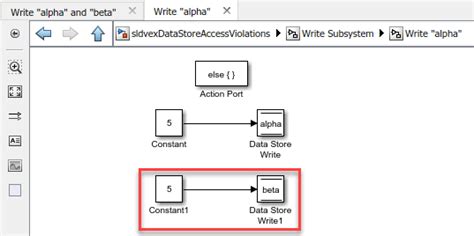 Detect Data Store Access Violations Matlab And Simulink