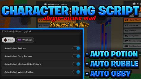 Best Op Character Rng Script Pastebin Roblox Auto Collect Youtube