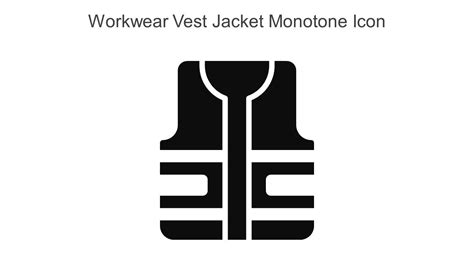 Workwear Vest Jacket Monotone Icon In Powerpoint Pptx Png And Editable Eps Format Ppt Slide