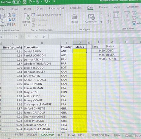 Solved Advanced And Practical Formulas Microsoft Excel