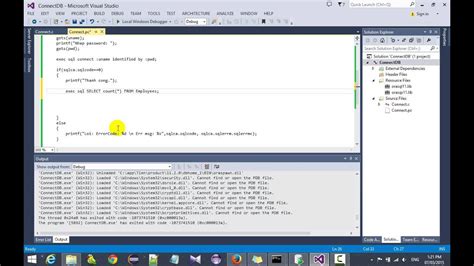 Oracle Embedded Sql In C Lấy Dữ Liệu Dùng Select Fetch Data Youtube