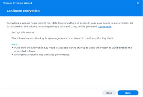 Synology DS Storage Setup
