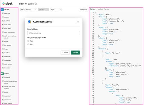 Block Kits Modals Slack Connectors Tray Documentation