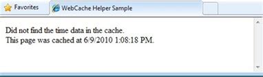 Caching Data In An ASP NET Web Pages Razor Site For Better Performance Microsoft Learn