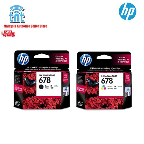 Original Hp Color Or Hp Black Original Ink Advantage Cartridge Shopee Malaysia