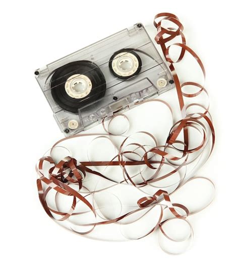 Premium Photo Old Cassette Isolated On White