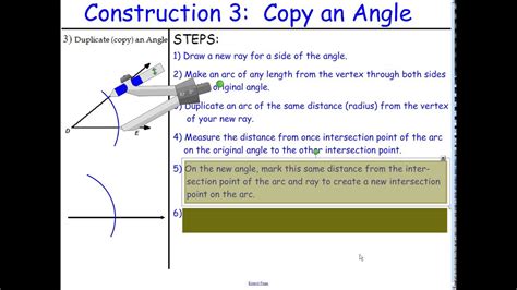 Construction 3 Copy An Angle Youtube