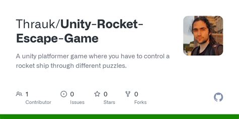 Github Thraukunity Rocket Escape Game A Unity Platformer Game Where You Have To Control A