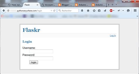 Python Flask Pythonanywhere Partie 4 Flaskr Démo Mchobby Le
