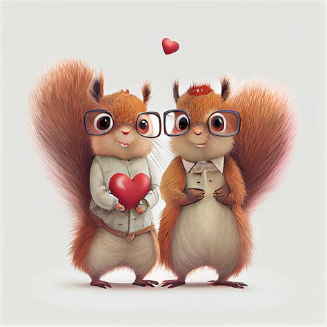 Squirrel Nutkin Valentine Mixed Media By Stephen Smith Galleries Fine Art America