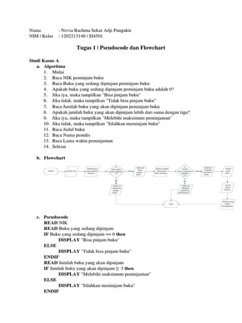 Pseudocode Dan Flowchart Pdf