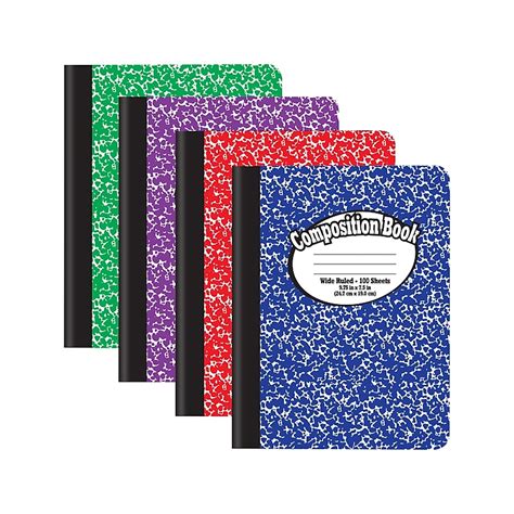Better Office 1 Subject Composition Notebooks 75 X 975 Wide Ruled