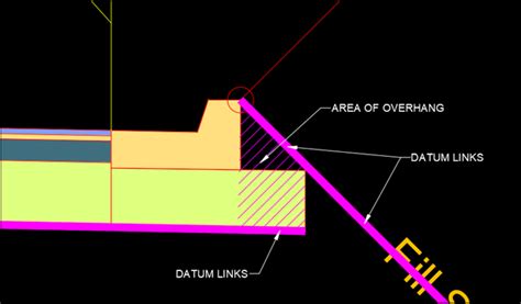 solved fill gaps in section view and datum not following subassembly link codes autodesk community