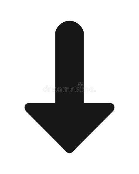 Icon User Interface Arrow Download Stock Illustration Illustration Of