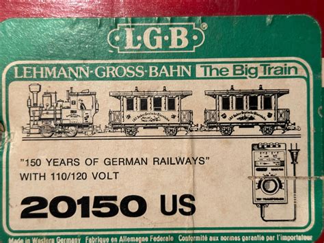 Lgb Starter Set 20150 Christmas Train With Track And Transformer