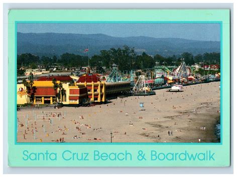 Vintage Santa Cruz Beach And Boardwalk Santa Cruz California Postcard