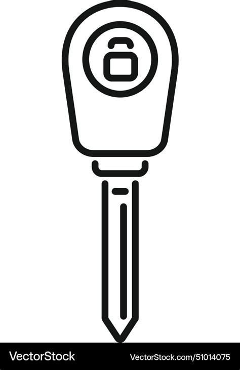 Control Boot Key Icon Outline Smart Royalty Free Vector