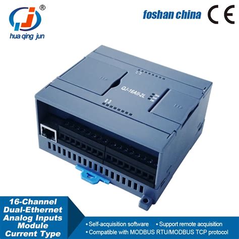 Huaqingjun Channel Dual Ethernets Analog Input Module MA Modbus RTU Modbus TCP Supports