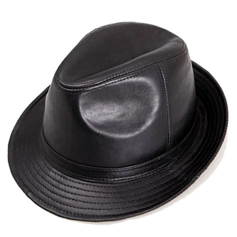 2017 New Fashion Autumn Winter High Quality Men Gentleman Real Wool Leather Solid Jazz Fedoras