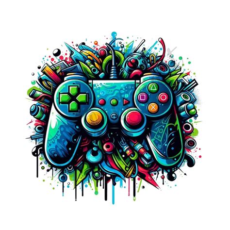 Vibrant Gaming Controller Clipart Colorful Joystick Graphics Bundle 10 High Quality Designs
