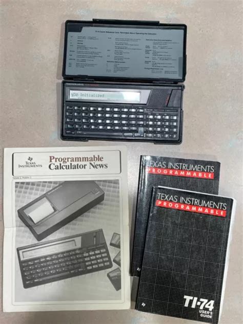 Texas Instruments Ti 74 Basicalc Programmable Calculator W Manuals Case Works £73 72
