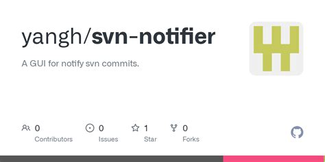 GitHub Yangh Svn Notifier A GUI For Notify Svn Commits