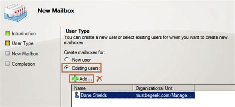 Create User Mailbox In Exchange 2010 CloudTechAdmin