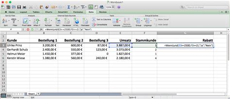 Microsoft Excel Wenn Dann Formel Spielend Angewendet