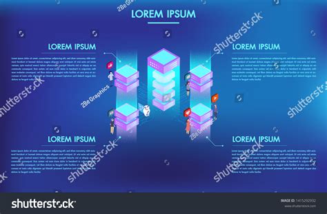 Concept Big Data Technology Processing 4 Stock Vector Royalty Free 1415292932 Shutterstock