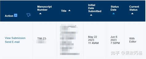 IEEE Transactions on Instrumentation Measurement TIM 期刊投稿状态变化记录供参考 知乎