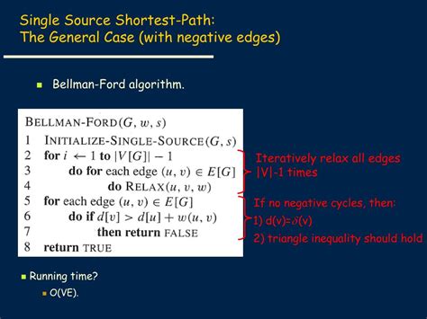 ppt single source shortest path the general case with negative