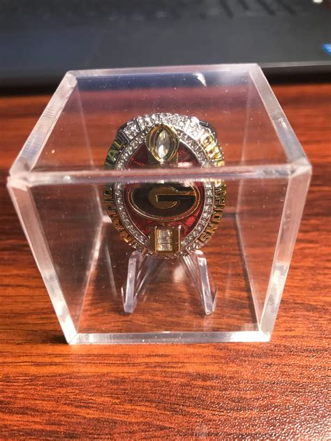 Ring Uga 2022 Stetson Bennett Nc Fan Ring Wdisplay Box Sports Collectibles Plus