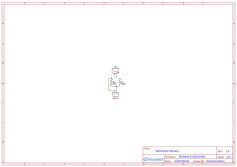 Diy Voltage Sensor Module By Technoesolution Oshwlab