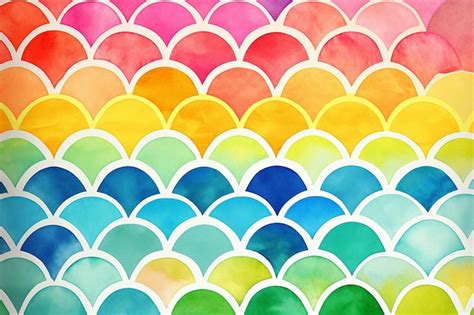 Premium Ai Image Rainbow Background Gradient Arcs Set Illustration In