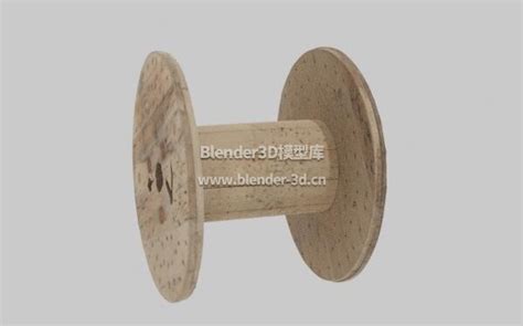 Blender 钢丝绳木盘线盘3d模型素材资源免费下载 Blender3d模型库