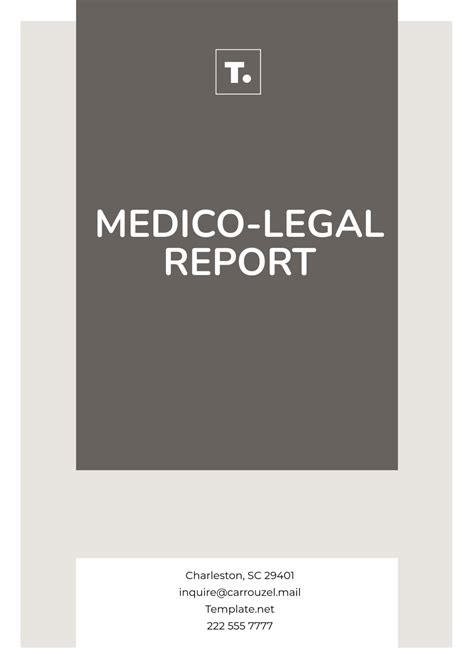 Free Medico Legal Report Template To Edit Online