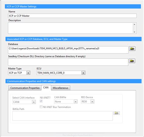 Xcp Ccp Custom Device Communication Errors Ni Community