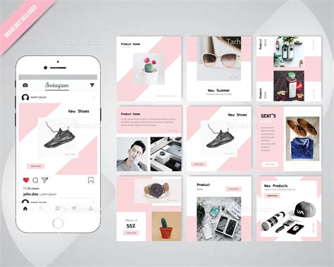 وکتور طراحی پست اینستاگرام