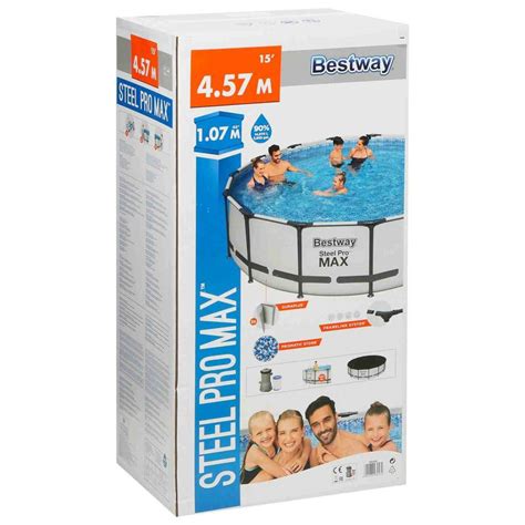 Бассейн каркасный Bestway 457*107см 14970л Steel Pro Max
