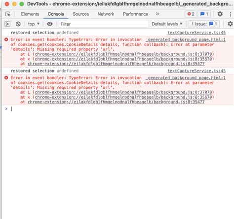 Possible Bug Chrome Extension Doesnt Work