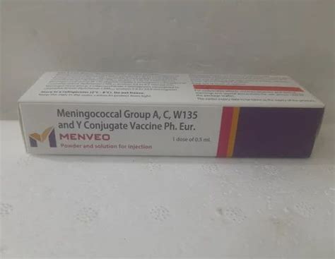 Menveo Meningococcal Group W135 Y Conjugate Vaccine At Rs 3130 Piece Meningococcal Vaccine In