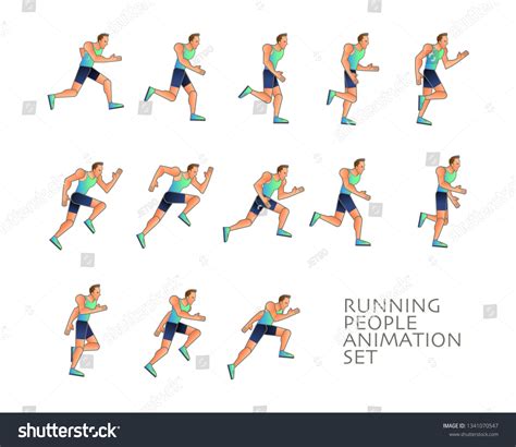 Man Run Cycle Animation Sprite Sheet L Images